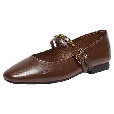 【转运珠】百思图2025春商场新款玛丽珍鞋粗跟浅口女单鞋M1109AQ5