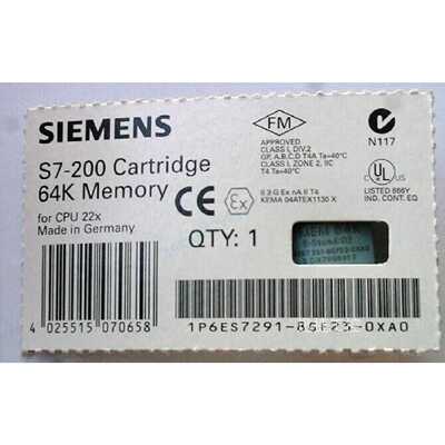 议价6ES7291-8GF23-0XA0西门子S7-200存储器模块MC291 64KByte