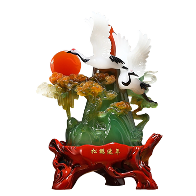 松鹤延年送长辈老人祝寿礼物包邮