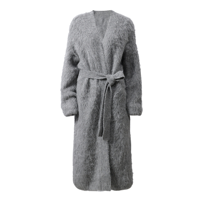 Mogas羊驼毛混纺慵懒纸片人开衫