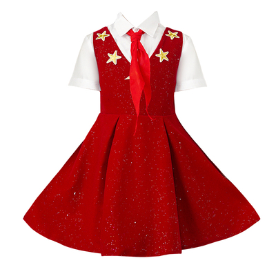 儿童合唱演出服爱国朗诵服装