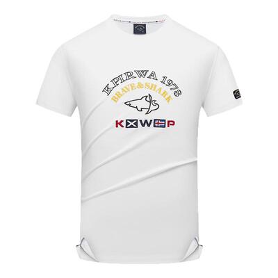 BRAVE&SHARK/勇士鲨鱼2025新款男士短袖t恤夏季凉感透气刺绣上衣