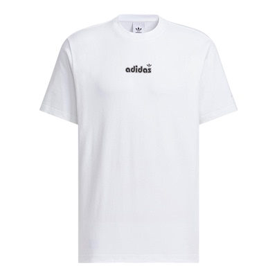 Adidas/阿迪达斯正品三叶草男士休闲圆领宽松透气短袖JX2635