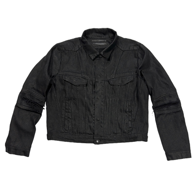 CHAUNK先锋废土刀割破坏蜡面夹克