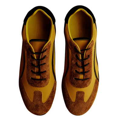 Le'Murmure拼色牛反绒德训鞋