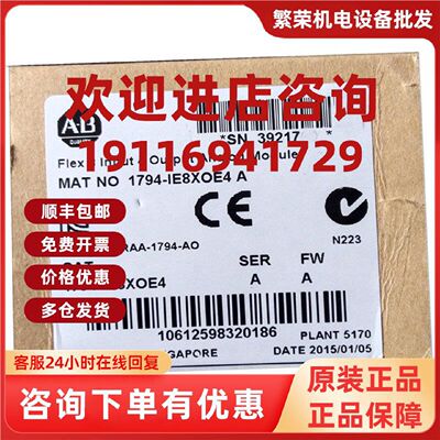 议价1794-IE8X0E4 Rockwell AB PLC 模块全新 原装 进口 1794IE8X