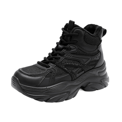 哈森舒适百搭老爹鞋女2025秋冬新款厚底增高休闲鞋HCA251602