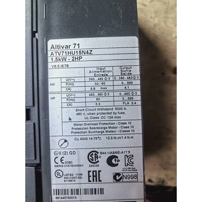 【请询价】变频器ATV71HU15N4Z