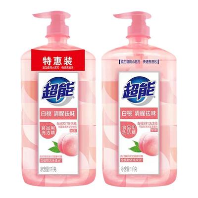 超能白桃洗洁精6斤家庭装