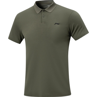 LI-NING李宁男子潮流复古polo衫运动休闲短袖T恤APLW149-6