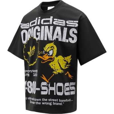 滔搏adidas阿迪达斯三叶草男子宽松上衣运动休闲短袖T恤KG6438