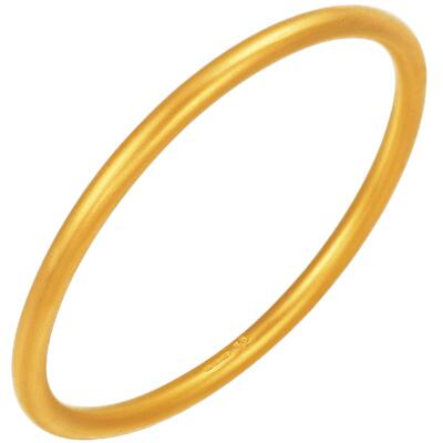 明牌珠宝古法黄金手镯素圈计价