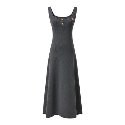 修身显瘦掐腰针织连衣裙女