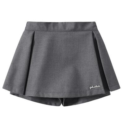 植木【miu系学院风】女童短裙儿童半身裙中大童2026春季新款童装