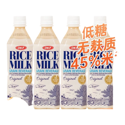 韩国进口OKF低糖奶味米露饮料