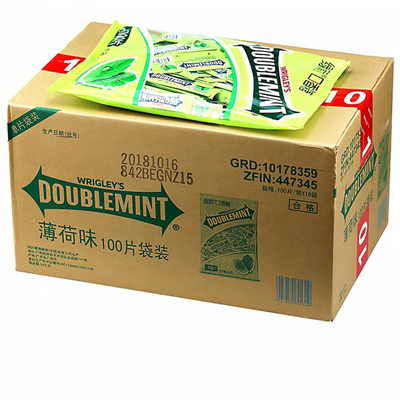 绿箭口香糖100片装*16袋整箱箭牌薄荷味清凉清口嚼片糖餐饮装批发
