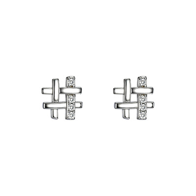 简约日常井字无痛耳夹女