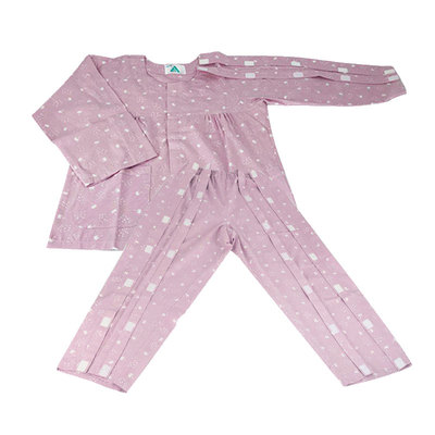 日式易穿脱护理服病号服纯棉透气