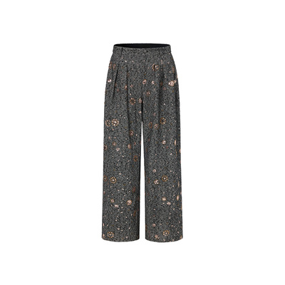 LEDIMWANG重工珠片休闲裤