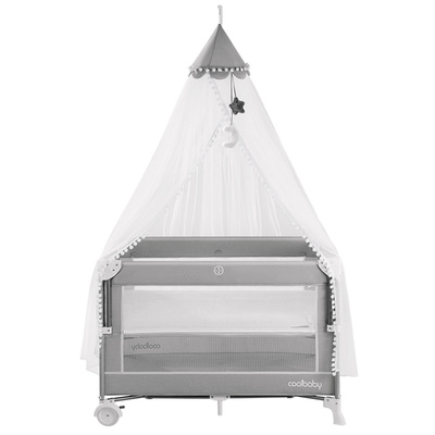coolbaby婴儿床蚊帐通用四档调节