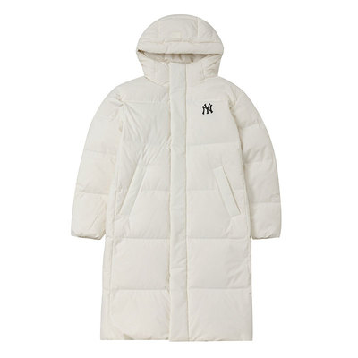 【自营】MLB羽绒服男女情侣长款连帽加厚外套24冬季新款3ADJB1846