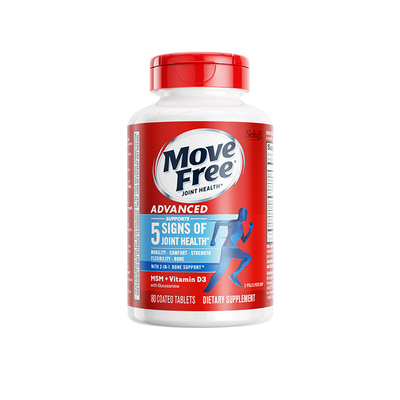 美国movefree氨糖软骨素蓝瓶80粒