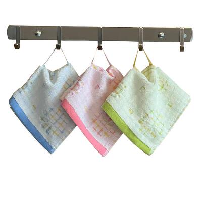 中间带幼儿园批零logo数字小毛巾