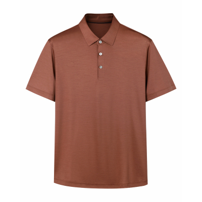 100%极细羊毛polo衫凉感翻领短袖