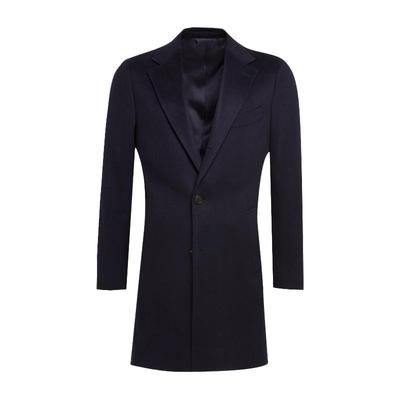 Suitsupply藏青色羊绒大衣外套