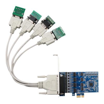串口卡PCI-E转4口RS485/422工业