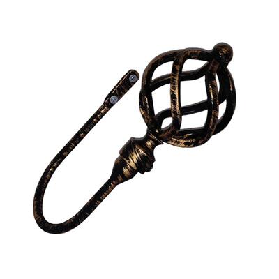 窗艺欧式窗帘挂钩复古做旧刷金色