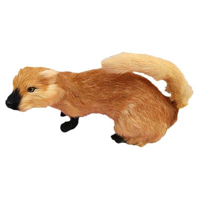 仿真黄鼠狼模型玩偶摆件动物