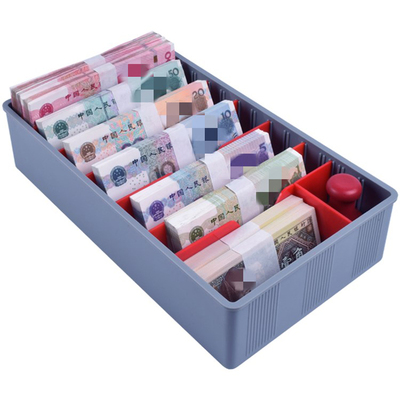 收银盒五格立式超市零钱分类分隔