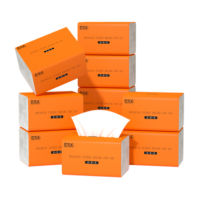 大包抽纸408张纸巾卫生纸家用实惠装面巾纸餐巾纸整箱批 发擦手纸