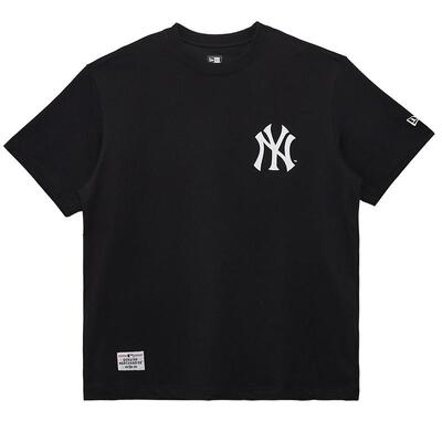 New Era纽亦华MLB系列夏季腰果花ny短袖T恤男女情侣潮流百搭上衣