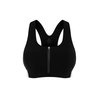 新品前拉链中强度运动文胸内衣