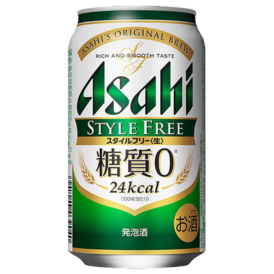 朝日0糖卡酒精度4度现货350ml