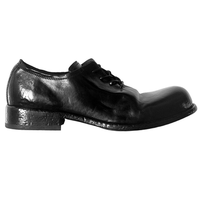 颓废洗水马皮中古牛津鞋轻质薄底