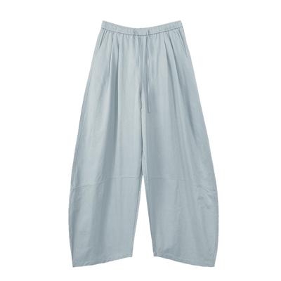 seawhen宽松时髦酵洗纯棉九分裤