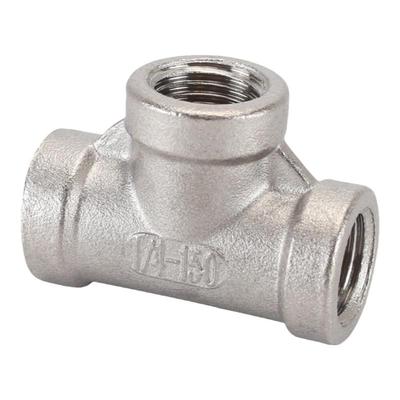 左圆右方2/3/4/6分304不锈钢三通