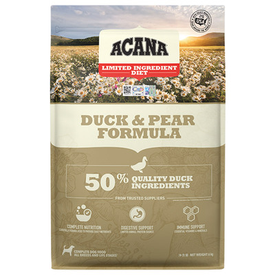 爱肯拿ACANA全阶段鸭肉梨犬粮6kg