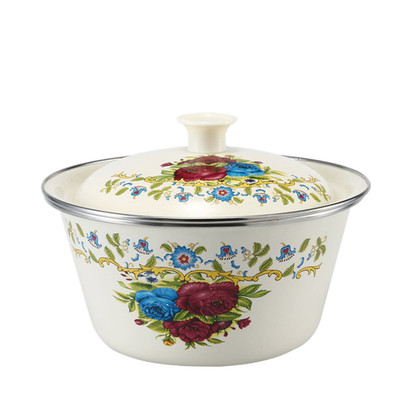 盖盆珐琅搪瓷汤碗怀旧饺子馅拌