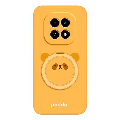 圆脸熊猫适用真我V60手机壳RealmeV60S新款OPPO硅胶RMX3995套oppov带支架支点壳男3996女opporealmev全包防摔