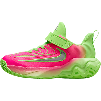 Nike/耐克正品2025儿童缓震魔术贴时尚透气篮球鞋FZ6733-304