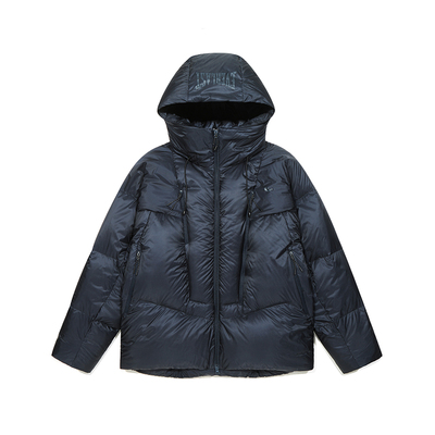 美国EVERLAST拳击高街运动700蓬90白鸭绒冬季保暖连帽羽绒服外套