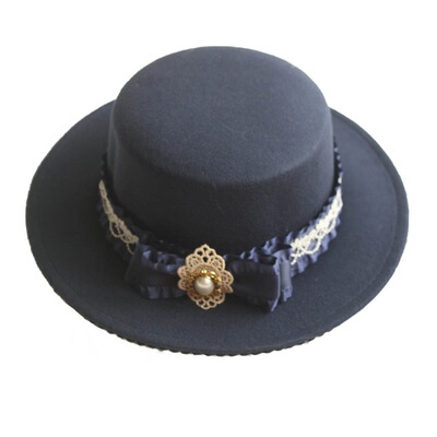 手作优雅风蝴蝶结可调节礼帽