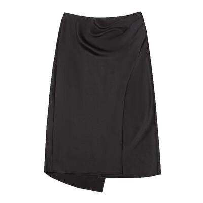 HONRN/红人a字半身裙简约复古