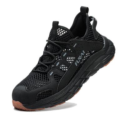 劳保鞋男款夏季轻便大网透气安全鞋塑包头绝缘款防砸防刺穿工作鞋