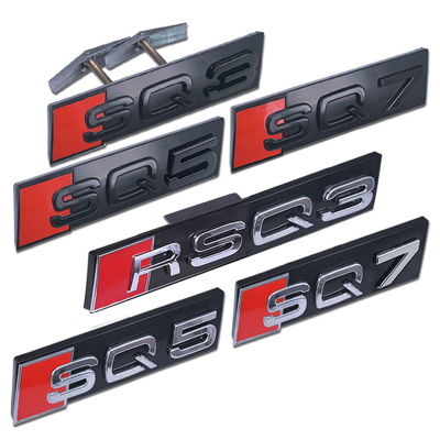 奥迪RSQ3SQ7SQ8黑色中网后尾标