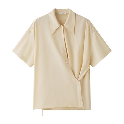 夏季新款垂感透气短袖衬衫